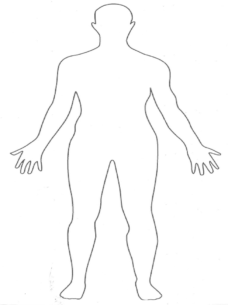 Human Body Outline Printable