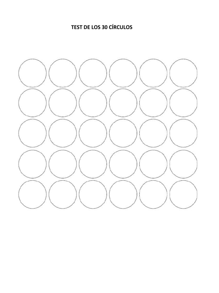 Test 30 Circulos | PDF