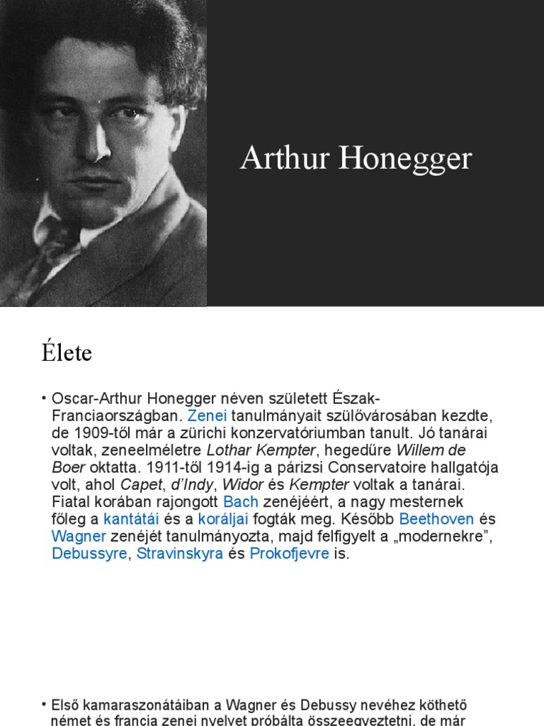 Arthur Honegger | PDF