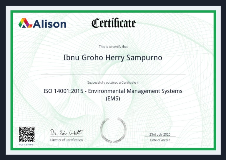 Alison - Certificate 1428 17510479 | PDF