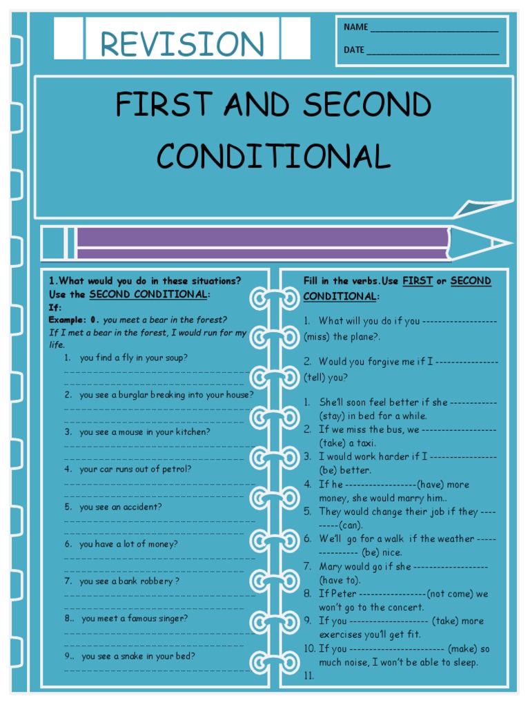 1st and 2nd Conditional Exercises PDF | PDF
