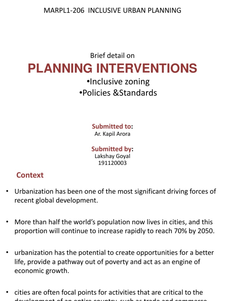 02 Inclusive City Planning - Part1 - April 15 | PDF | Social Exclusion ...