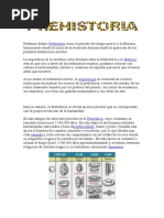 Esquema de La División de La Prehistoria | PDF