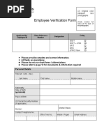 BGV Form | PDF | Identity Document | Authentication