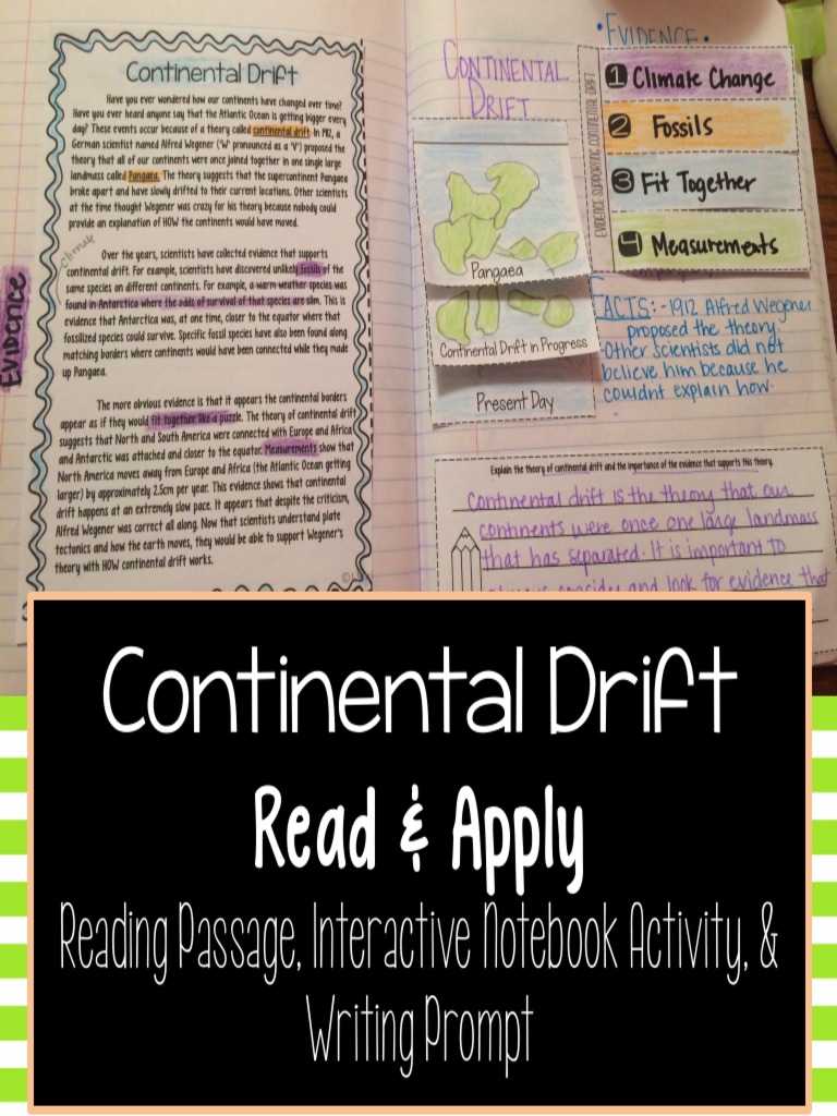 Continental Drift: Read & Apply | PDF | Plate Tectonics | Continent