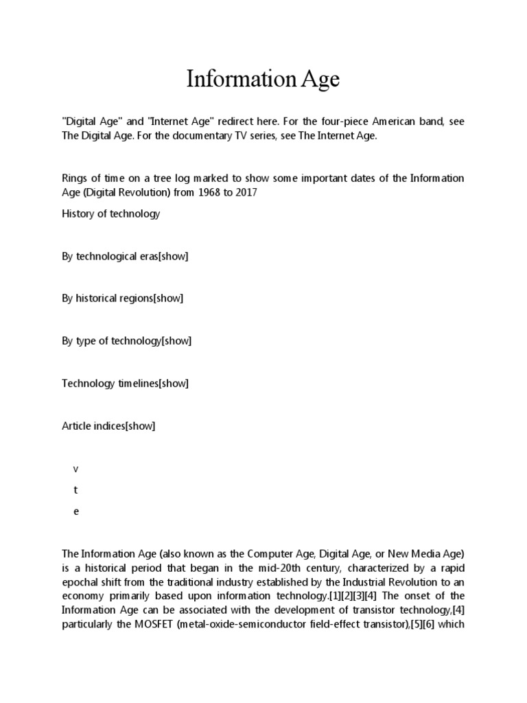 Information Age | PDF | Information Age | Transistor