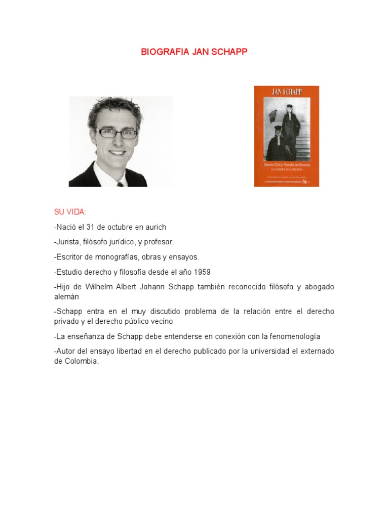 Biografia Jan Schapp | PDF