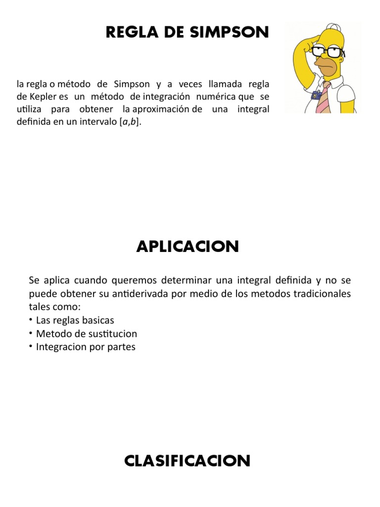 Regla de Simpson para aproximar integrales | PDF