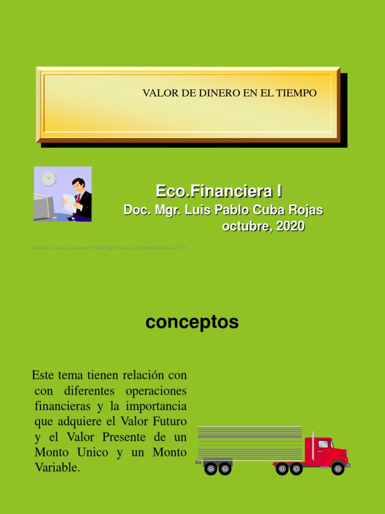 VAlor Futuro y Valor Presente | PDF | Interés | Economias