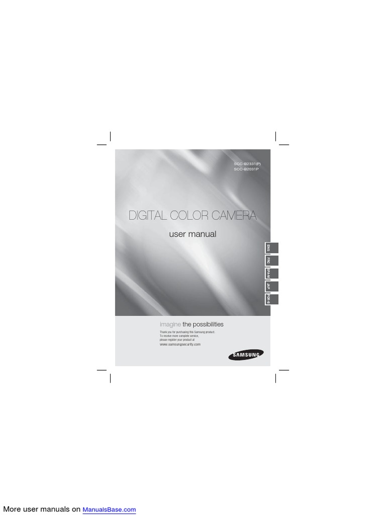 Digital Color Camera: User Manual | PDF | Camera | Electromagnetic ...