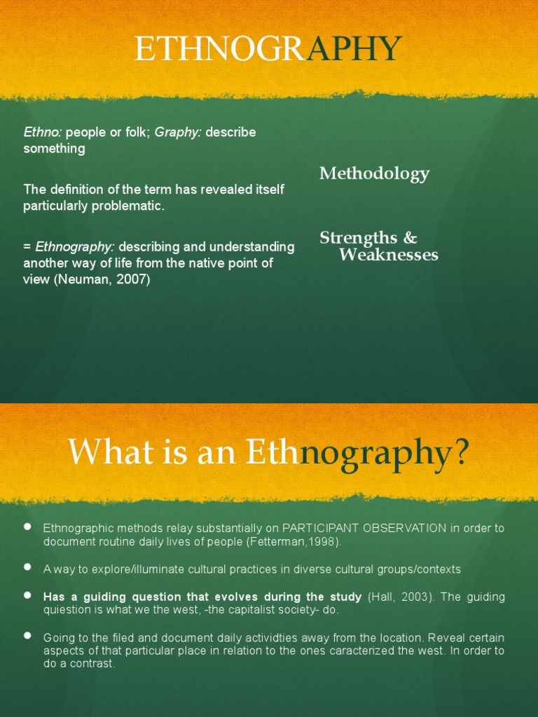 ETHNOGRAPHY | PDF | Ethnography | Positivism