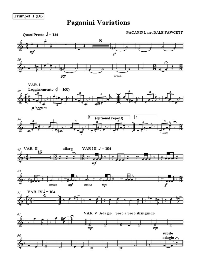01 Trumpet 1 PDF | PDF | Tempo | Musicology