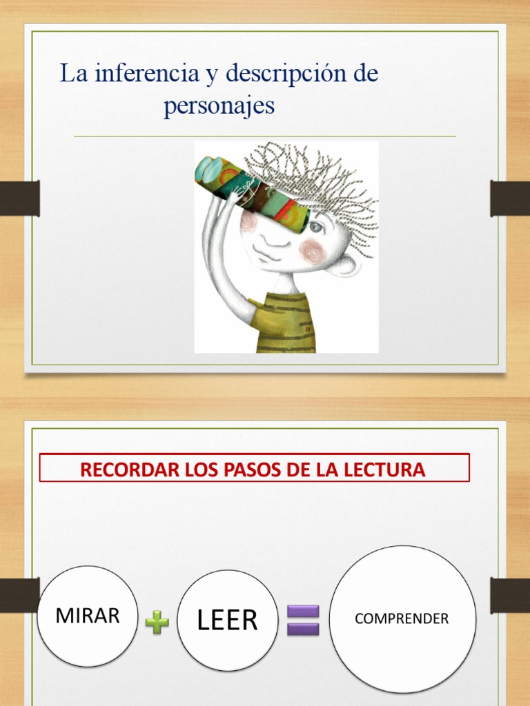 Comprensión Lectora y Descripcion de Personajes | PDF