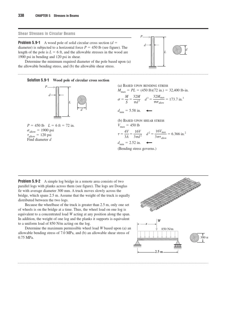 Mechanics of Materials Chap 05-04 PDF | PDF | Bending | Beam (Structure)