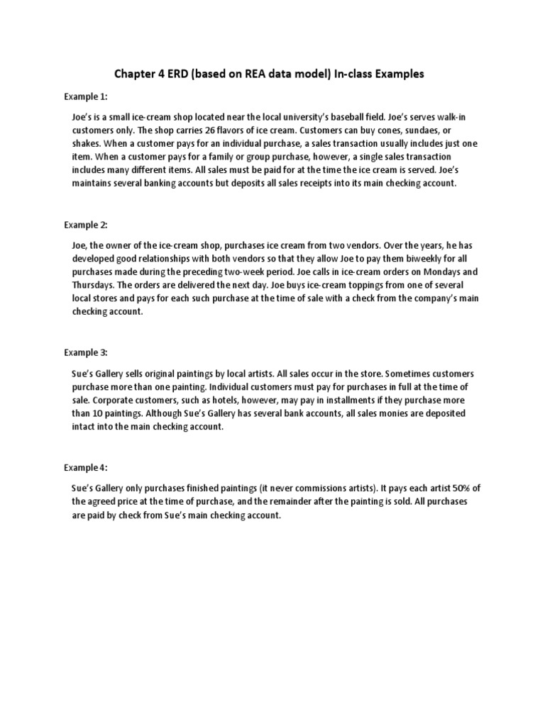 Chapter 4 ERD Examples | PDF
