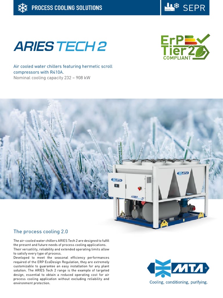 ARIES Tech 2 Air-Cooled Chillers Overview | PDF | Heating, Ventilating ...