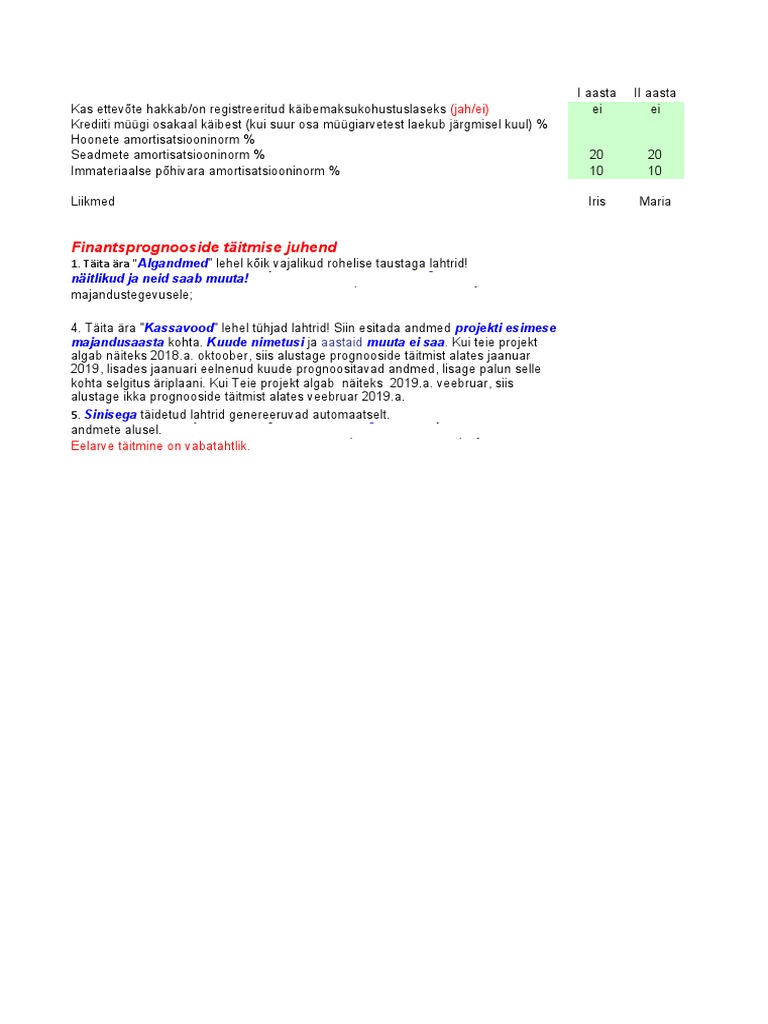 Finants Prognoos Studymode | PDF