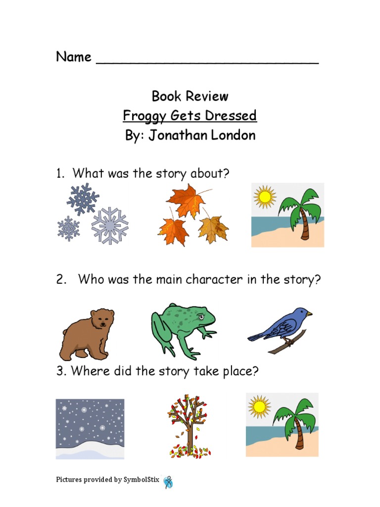 Froggy Gets Dressed Book Review | PDF