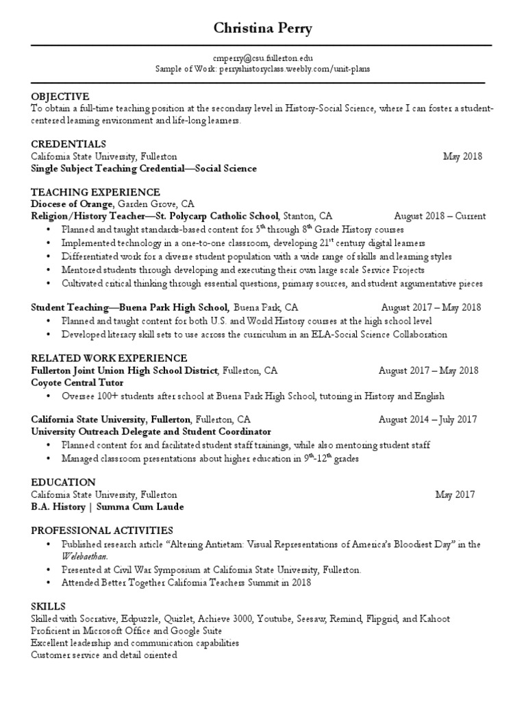 Perry Resume Fotip 2020 | PDF | Behavior Modification | Learning