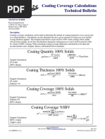 WFT and DFT Calculations in Painting | PDF | Paint | Area