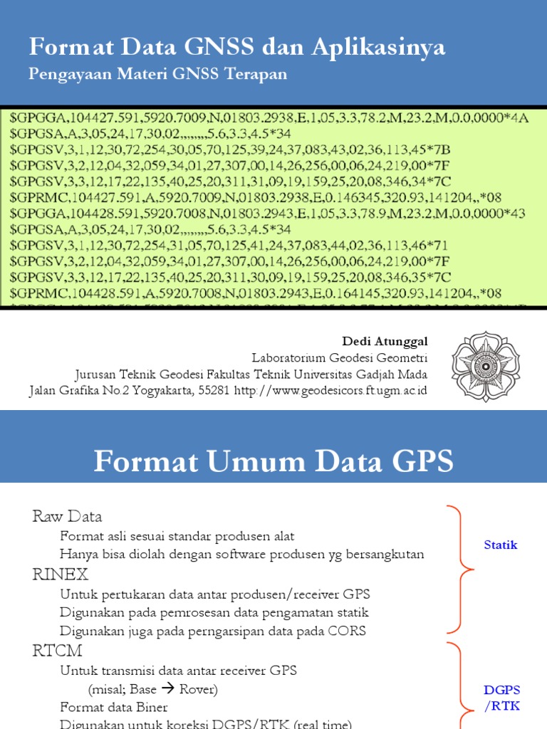 GNSS Data Formats & Applications | PDF | Global Positioning System ...