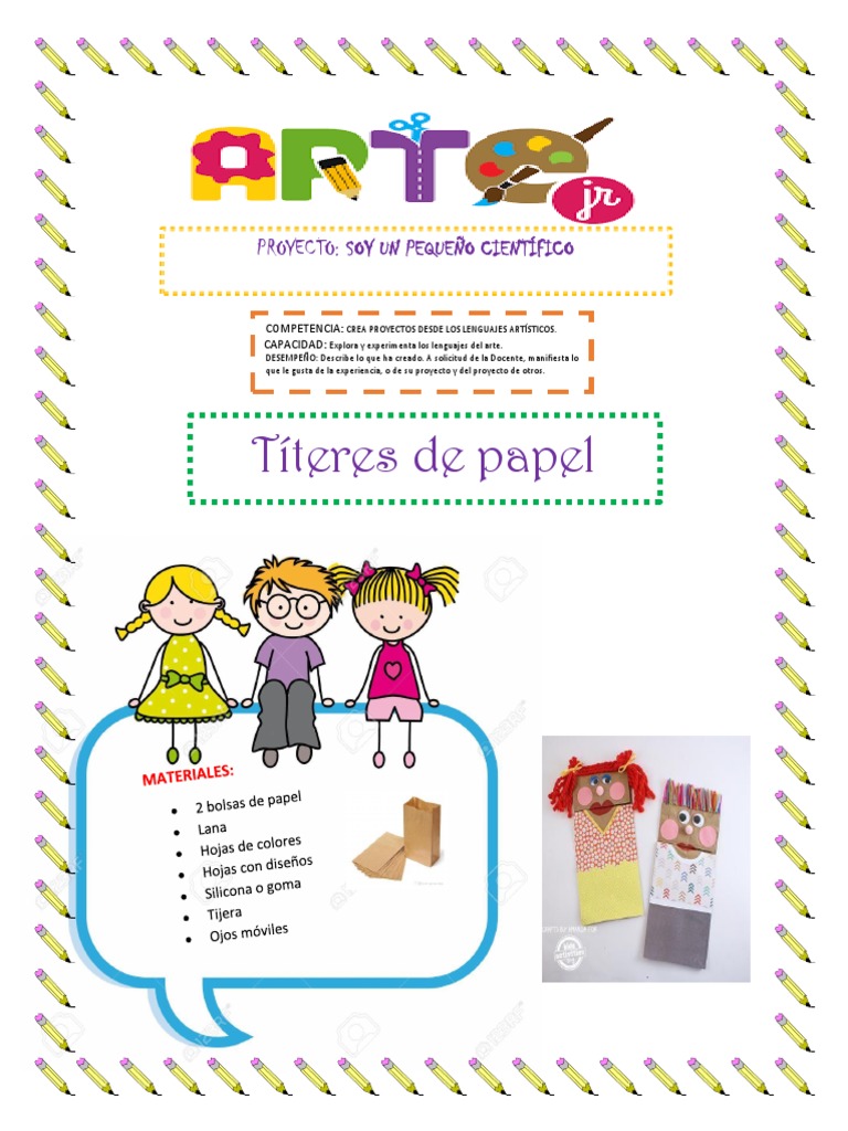 Arte-Titeres de Bolsa de Papel. | PDF