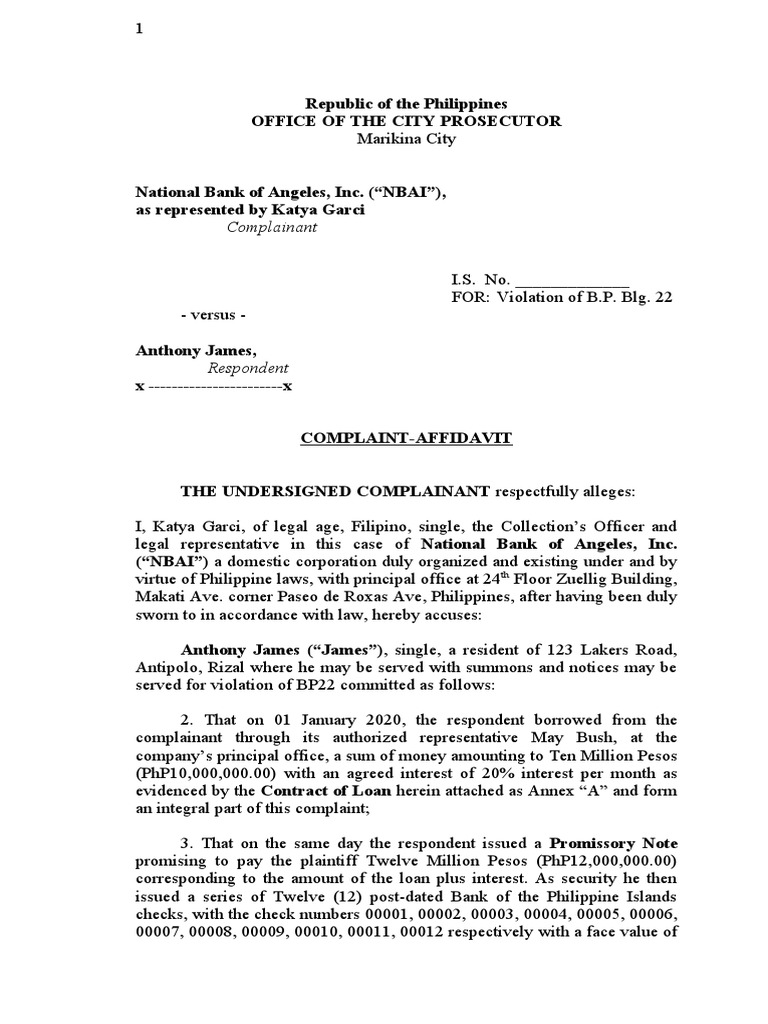 BP 22 Legforms 2020 | PDF | Affidavit | Notary Public