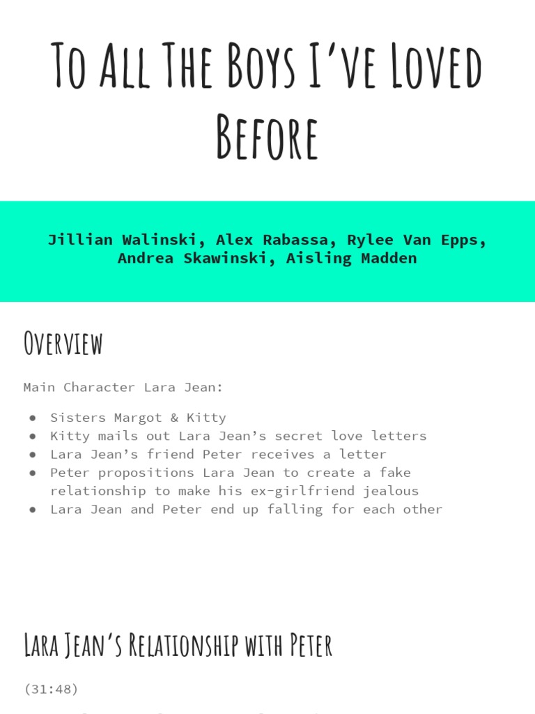 To All The Boys Ive Loved Before | PDF