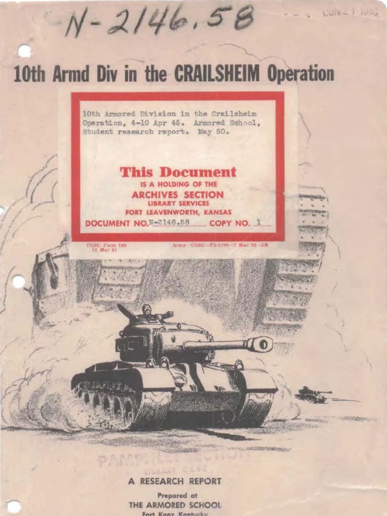 WWII 10th Armored Division | PDF | Division (Military) | Battalion