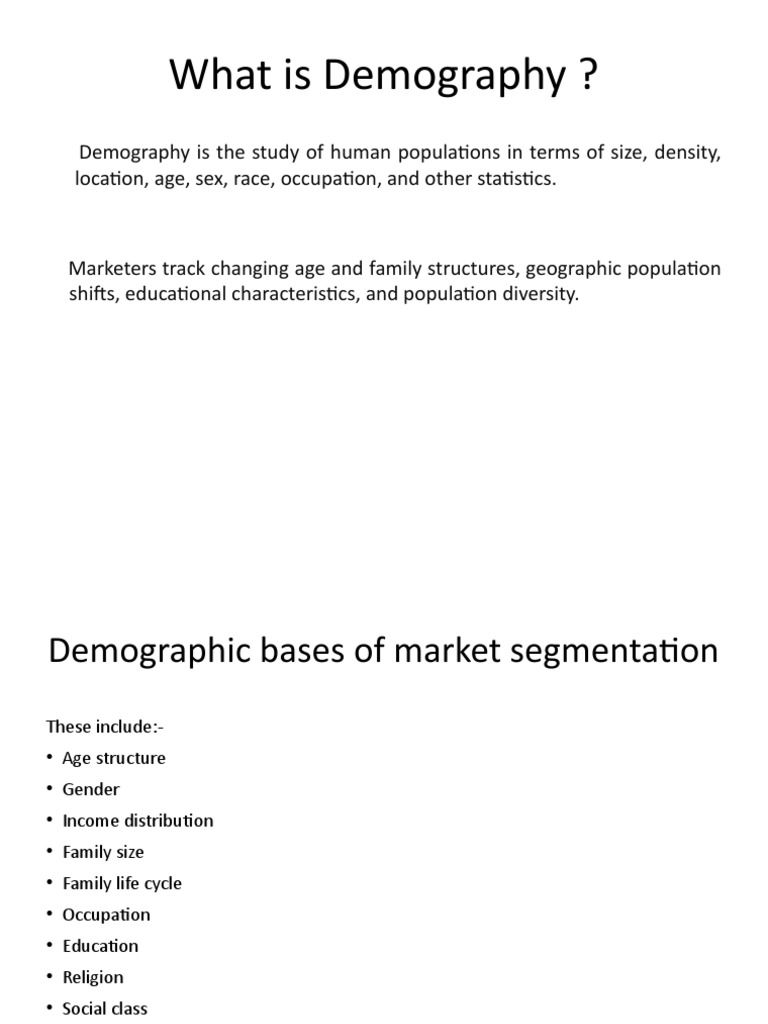 What Is Demography ? | PDF | Demography | Environmental Social Science