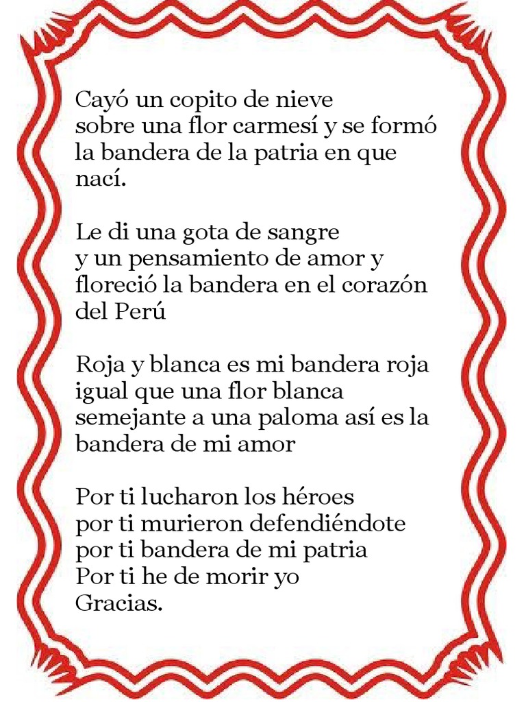 Poesia A Mi Bandera | PDF