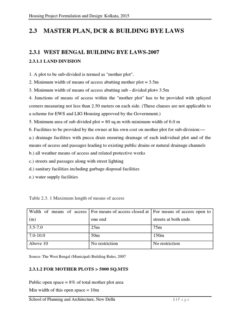 DCR & Building Bye Laws | PDF | Basement | Stairs