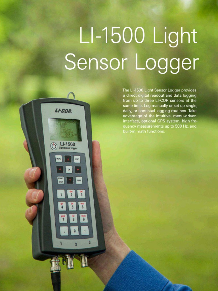 LI-1500 Light Sensor Logger | PDF