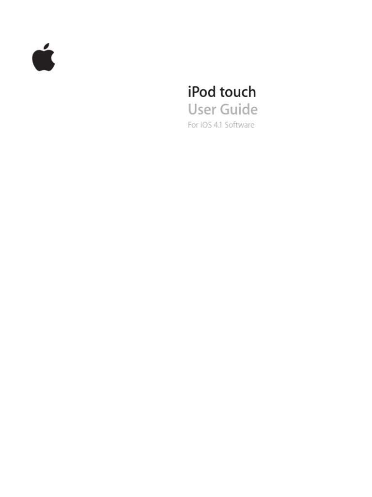 Ipod Touch: User Guide | PDF | I Pod | I Pod Touch