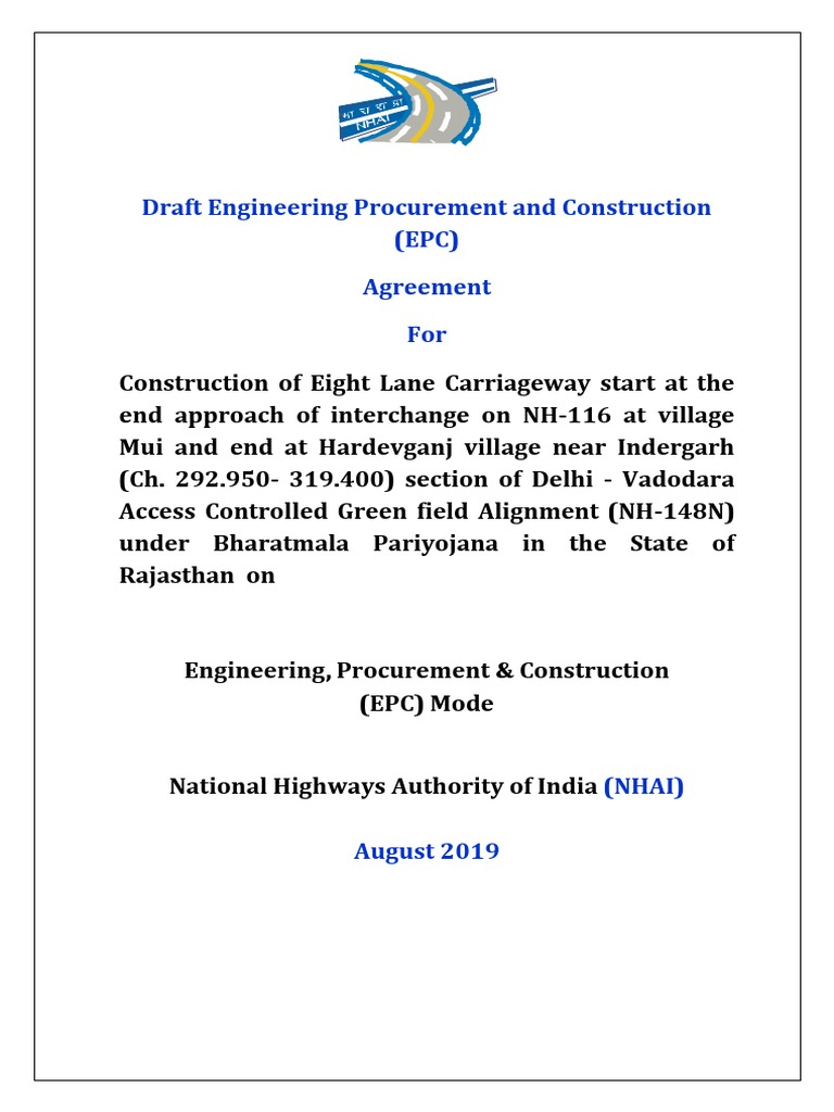 EPC Agreement PDF | PDF | Request For Proposal | Indemnity