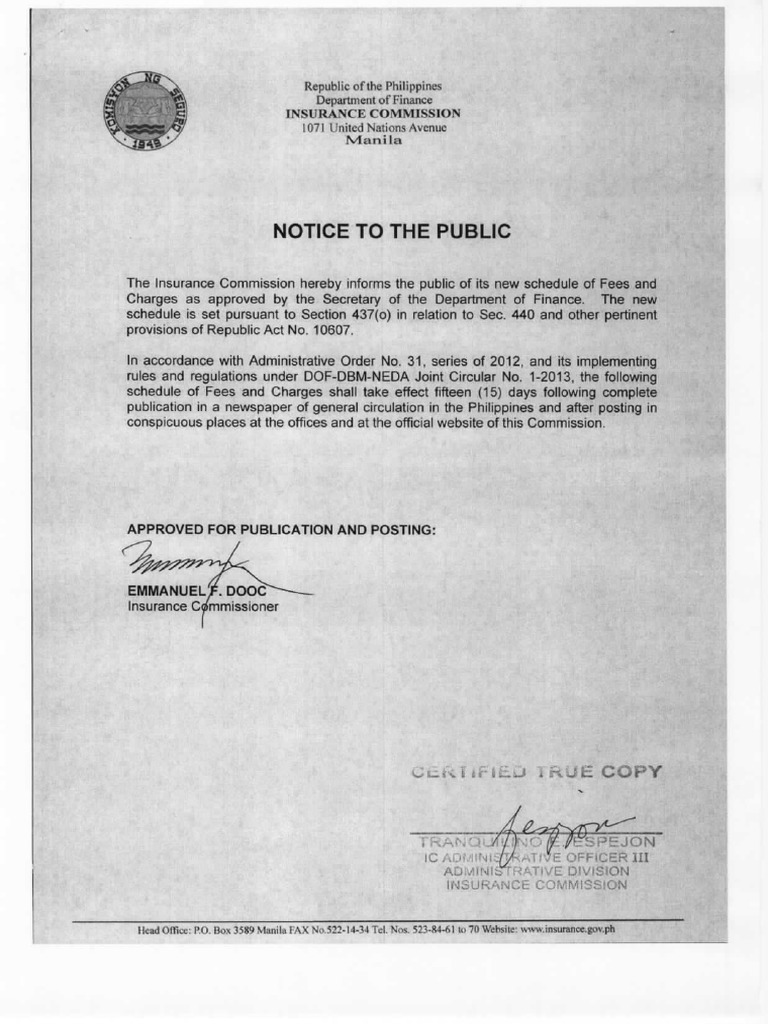 IC - CL2014-15 Fees and Charges PDF | PDF