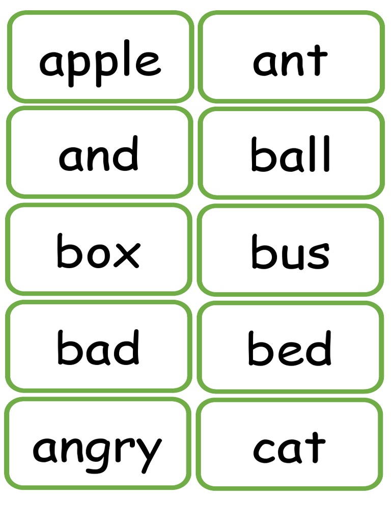 GAB Sight Words | PDF | Language Arts & Discipline