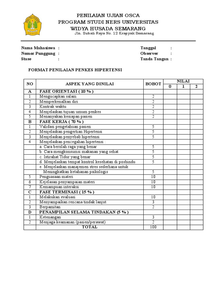 Tools Osca Penkes Komunitas | PDF
