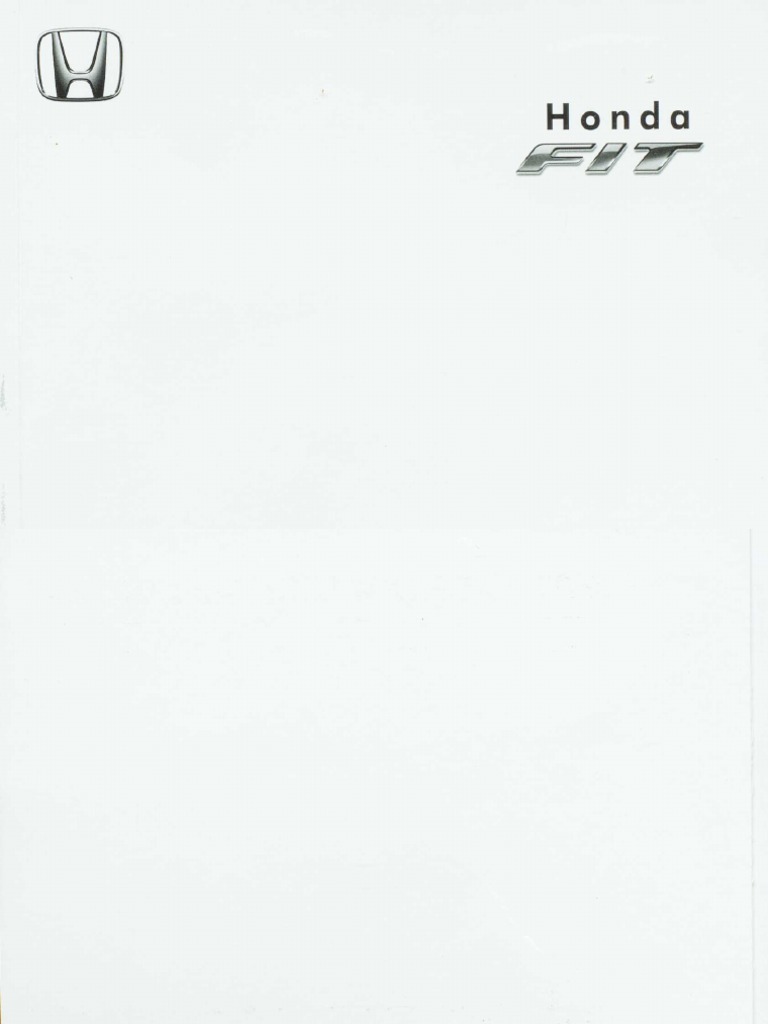 Manual Honda Fit 2009 2012 PDF | PDF