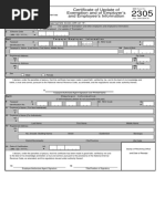 BIR S1905 Registration Update Sheet | PDF | Taxes | Government