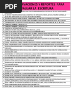 Observaciones Escritura | PDF | Caligrafía | Escritura