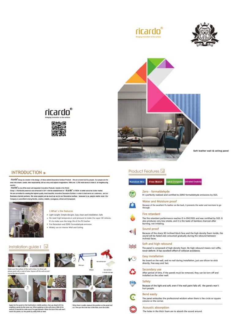 Ricardo Soft Leather Wall and Ceiling Panel | PDF