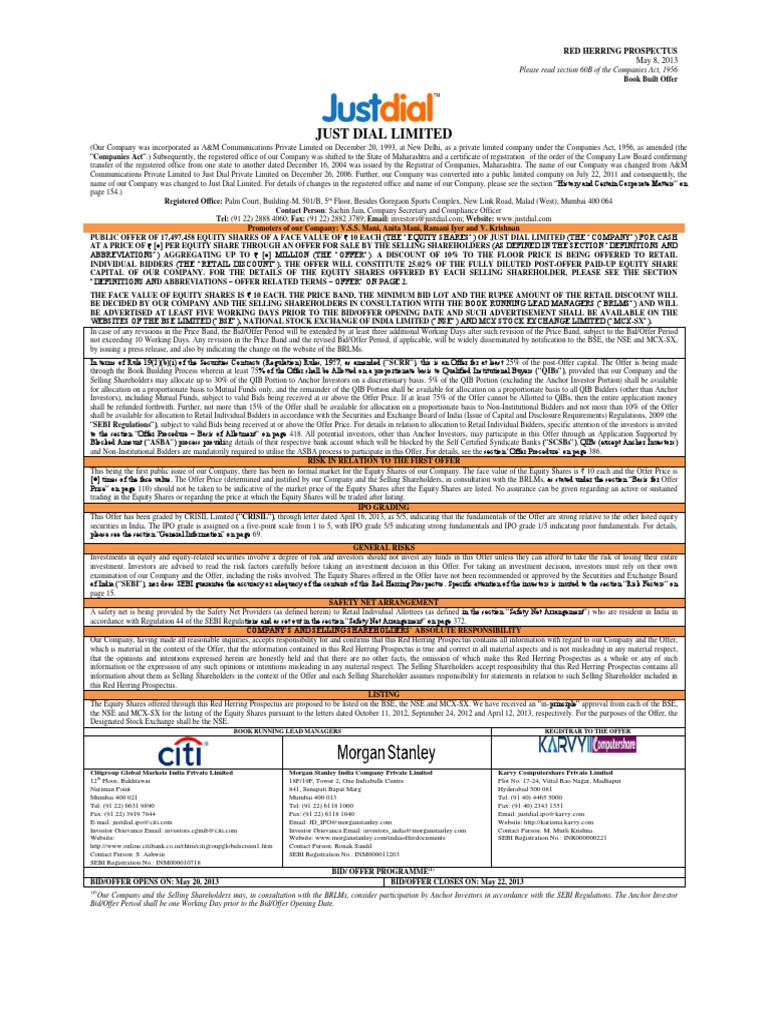 Just Dial Limited | PDF | Business | Law
