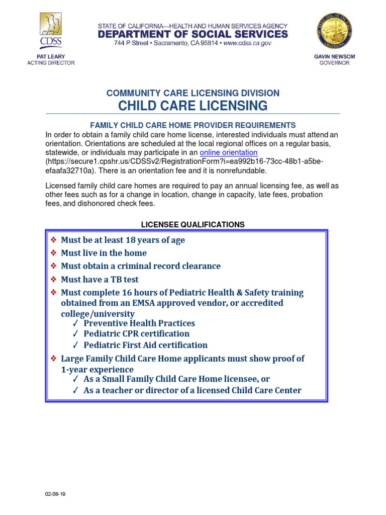 Provider Requirements FCCH | PDF