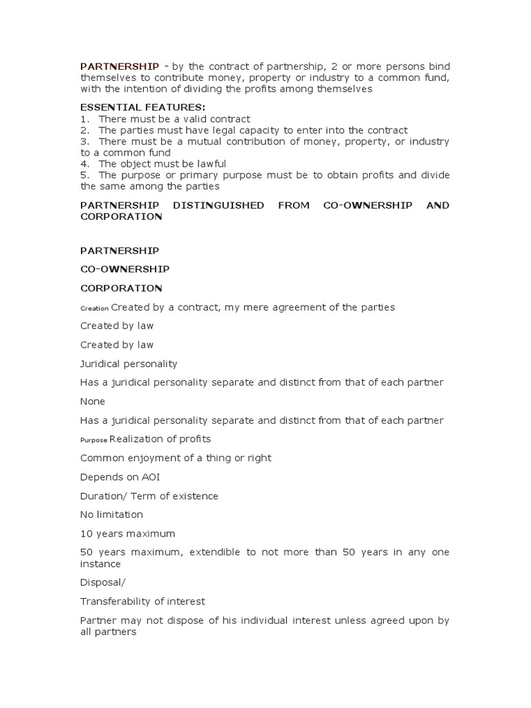 Partnership 2 | PDF | General Partnership | Partnership