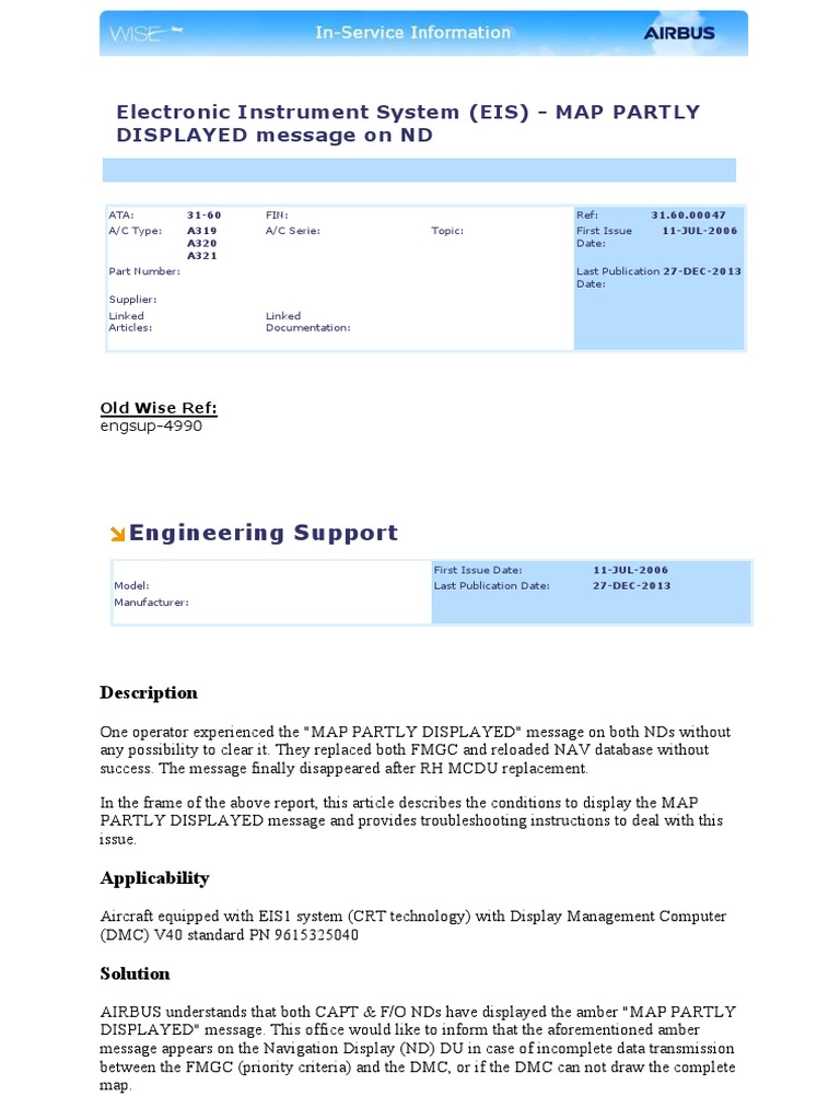 Electronic Instrument System (EIS) - MAP PARTLY | PDF | Computing And ...