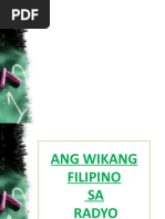 Paggamit NG Wika Sa Radyo at Telebisyon | PDF