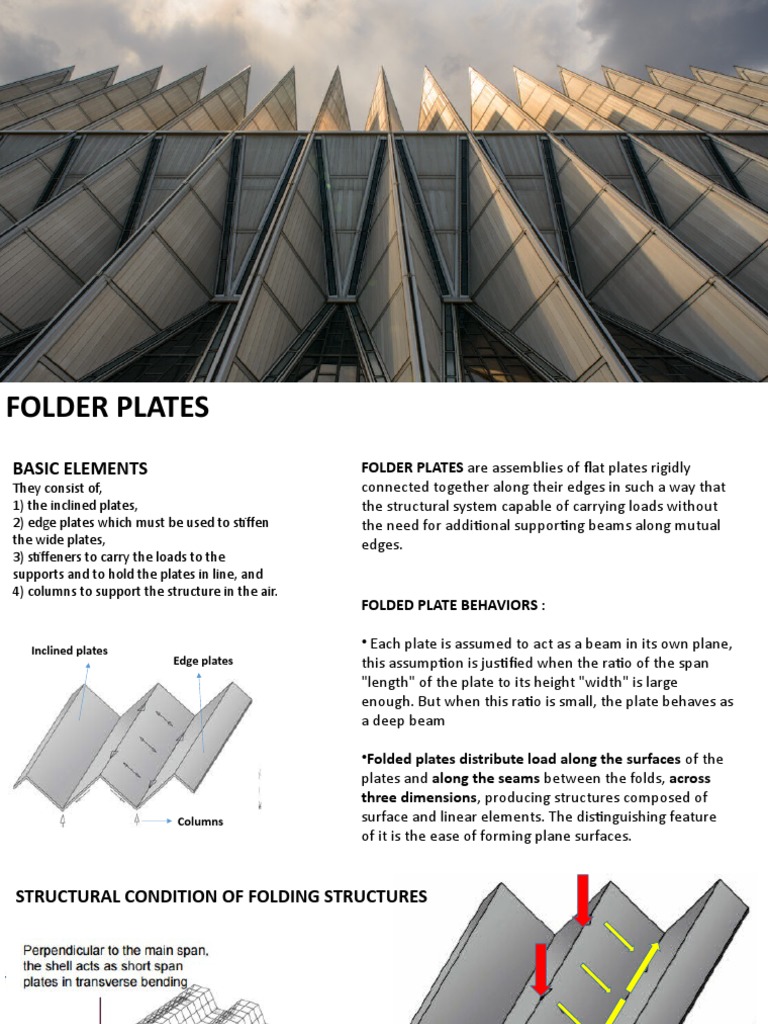 Folded Plates | PDF | Building Engineering | Civil Engineering