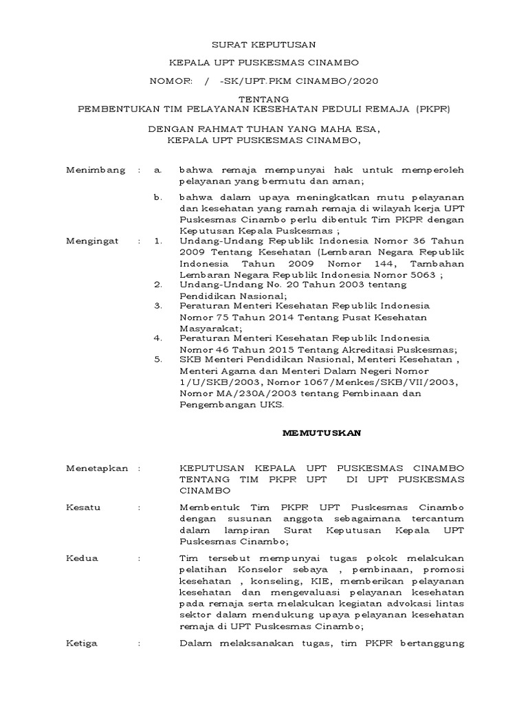 SK PKPR (Draft) | PDF | Sains & Matematika