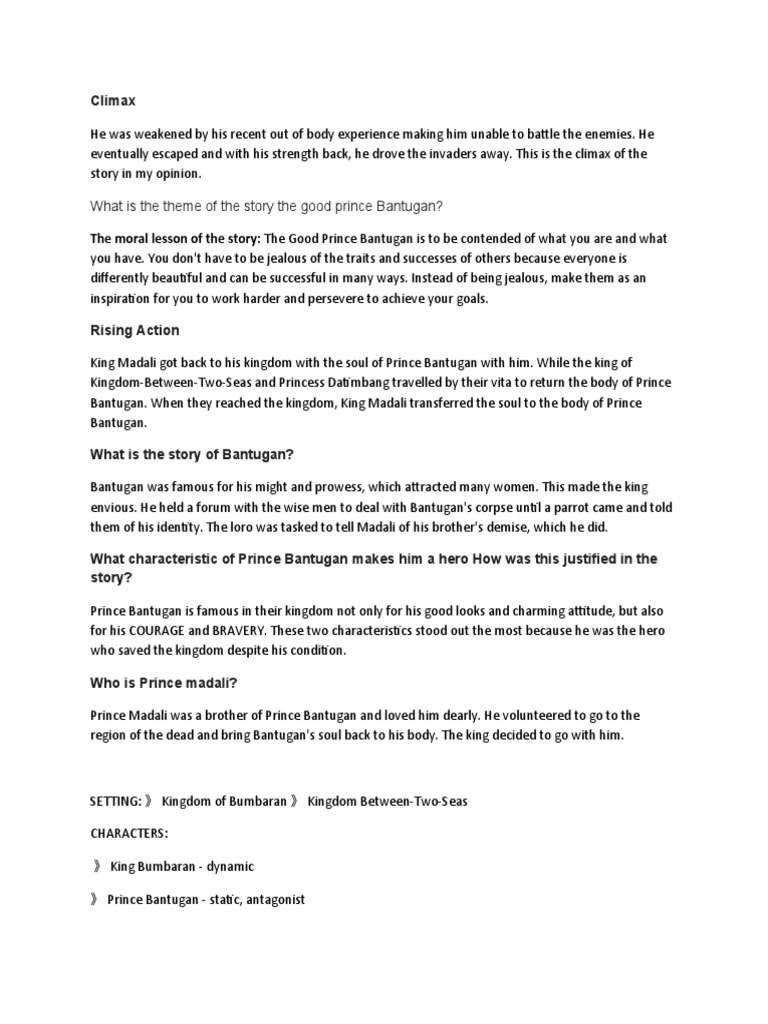 The Good Prince Bantugan Pdf Courage